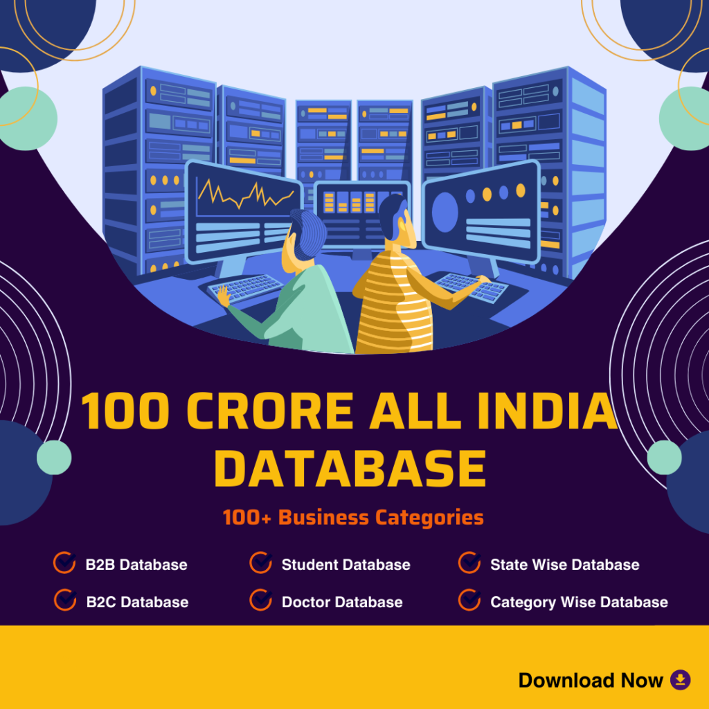 100 CRORE ALL INDIA COMPLETE DATABASE BUNDLE – Master Brain International